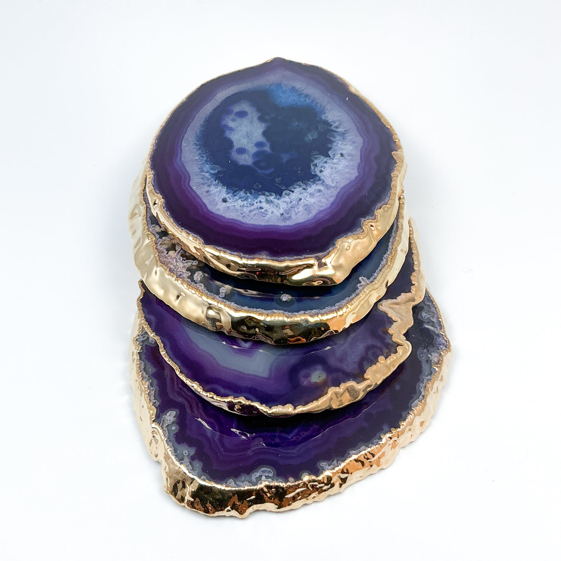 Agate Coasters - Set of 4 – Rocks and Gems Canada