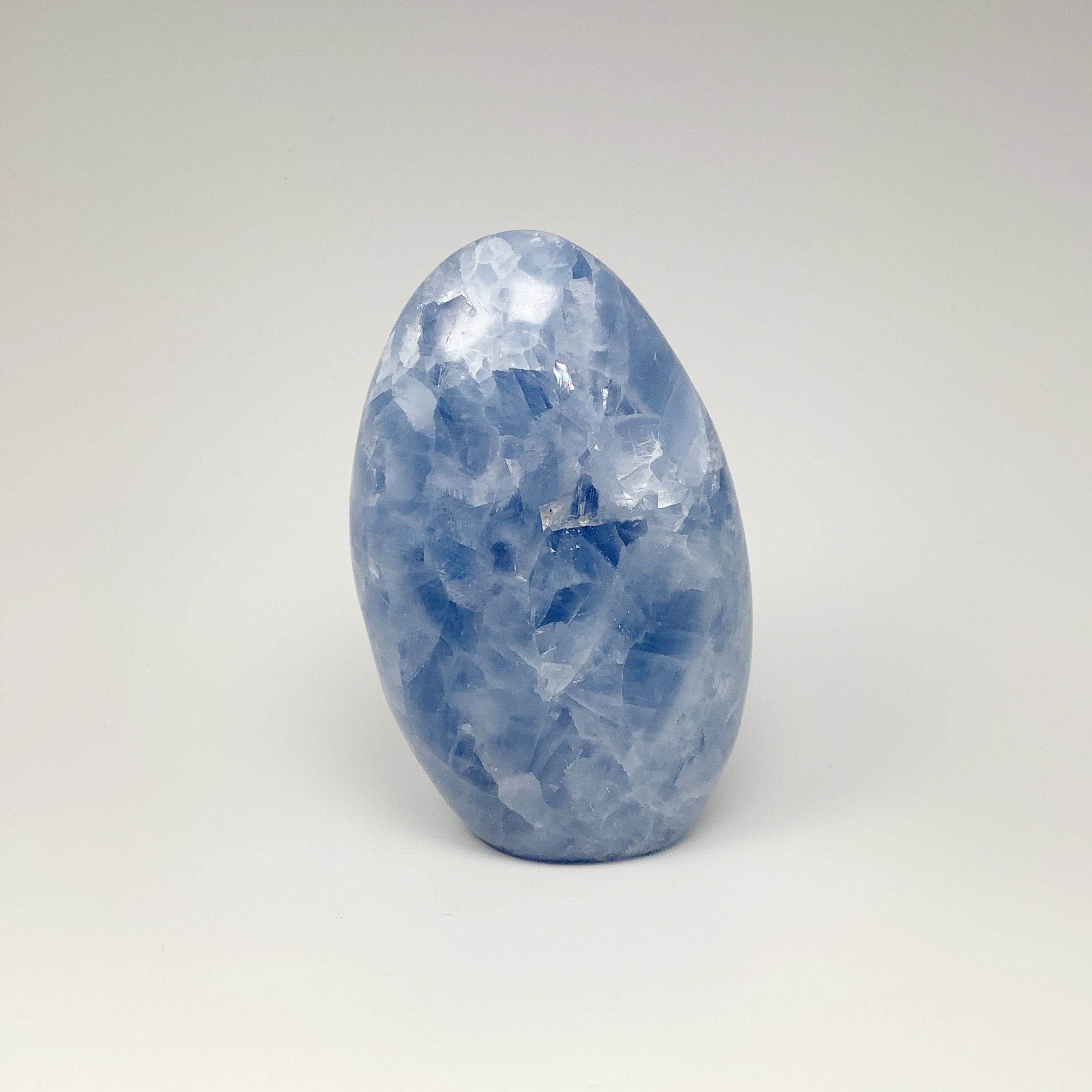 Blue Calcite Stand Up – Rocks and Gems Canada