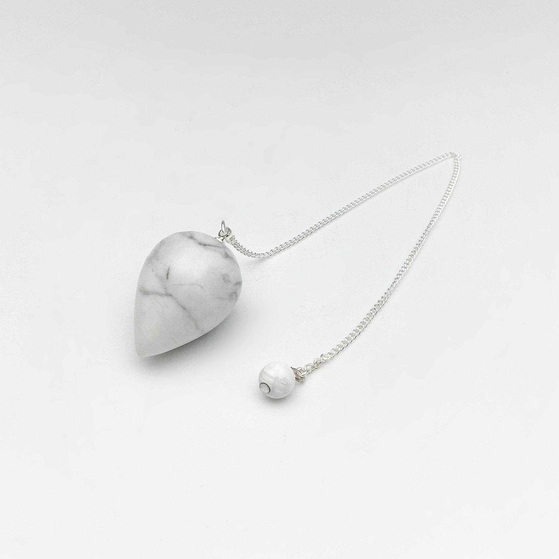 Howlite Teardrop Pendulum – Rocks and Gems Canada